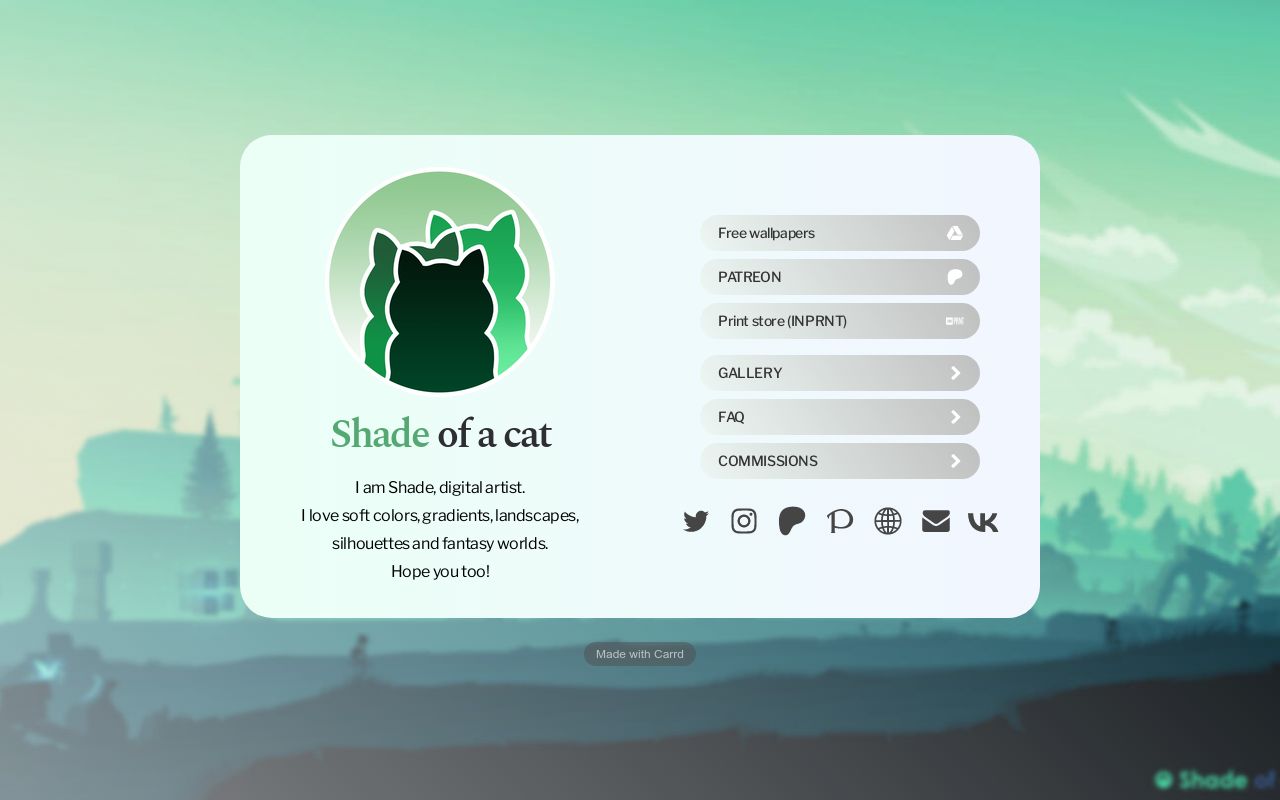 Shade of a cat - digital artist